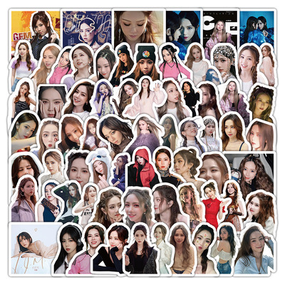 103张 邓紫棋贴纸 内地女明星歌手DIY手机壳笔记本桌面装饰小贴画