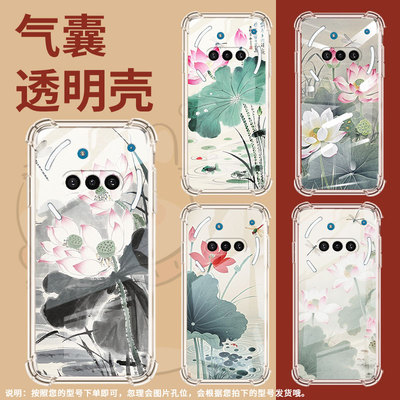 适用NothingPhone3A手机壳Phone3APro防摔水墨荷花气囊壳Phone3中国风NothingPhoneCMF2Pro高级感保护套