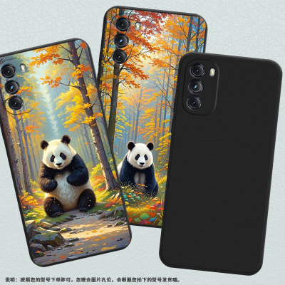 适用MOTOG5G手机壳高级感One5GACE商务磨砂壳MOTOG2022时尚摩托罗拉GPower2022熊猫中国风个性保护套