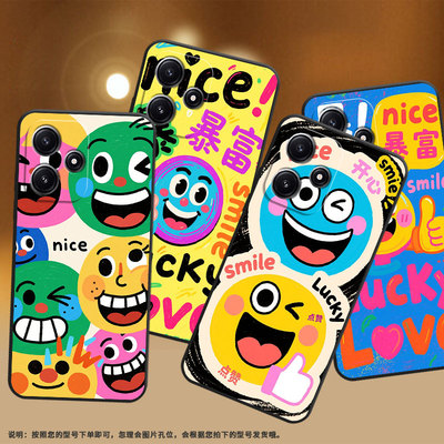 适用小米POCOM3手机壳M4耐磨21091116AG轻薄XiaomiPOCOM6Pro搞笑表情M6防摔23076PC4BI个性M7Pro保护套