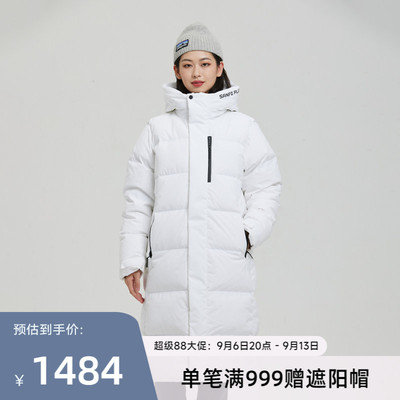 SANFO PLUS暗夜长款保暖Allied拒水鹅绒面包羽绒服19089