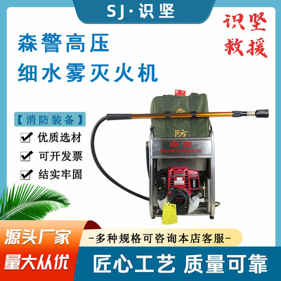 灭火迅速耗水量低细水雾灭火机便携式水袋溶积22L森林水雾灭火机