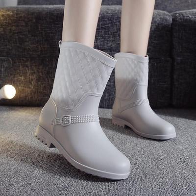 时髦雨鞋女时尚款外穿轻便新款中筒女款冬季雨靴防水防滑水鞋套鞋