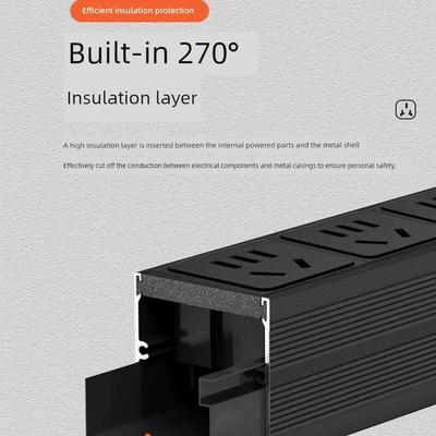 Pdu机柜插座10A16A漏电保护大功率配线板插带工业家用无线电源