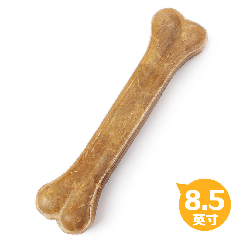宠物狗零食磨牙棒牛皮压骨洁齿骨头金毛拉布拉多狗狗咬胶约21cm