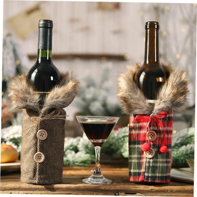 christmas decoration Christmas table wine bottle cover酒瓶套