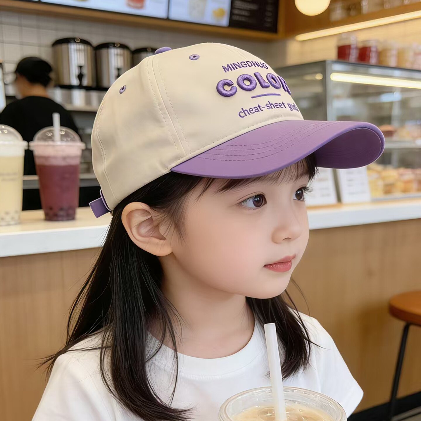 儿童帽子女孩鸭舌帽春秋款韩版遮阳帽新款时尚百搭棒球帽男童宝宝