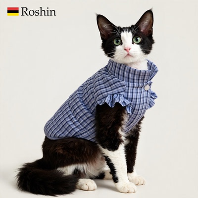 Roshin加厚保暖猫咪冬季马甲