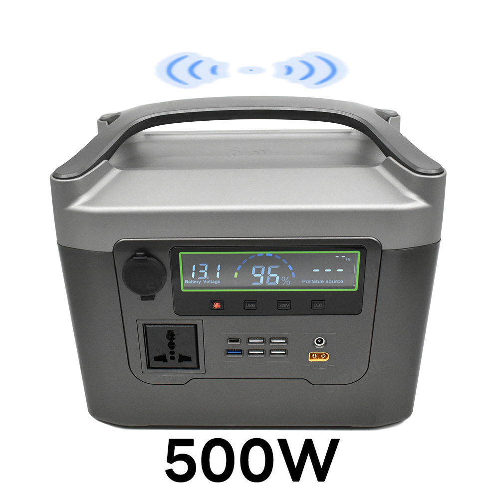 便携式500W 110V220V带无线充电太阳能户外应急移动电源384wh定金_虎窝淘