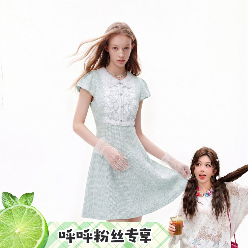 【呼呼专享】MISSCOCOON夏新款A字棉质连衣裙