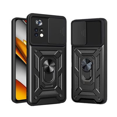 POCOX4Pro滑窗支架指环手机壳