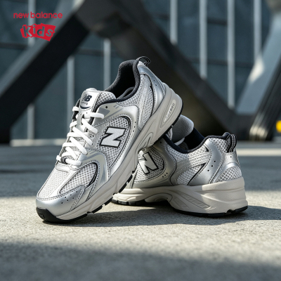 New Balance nb童鞋男女7-12岁大童拼接防滑防踢缓震运动鞋GR530