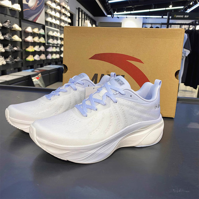 安踏叶子跑步鞋女轻质厚底夏季软底7缓震慢运动鞋子正品122535515