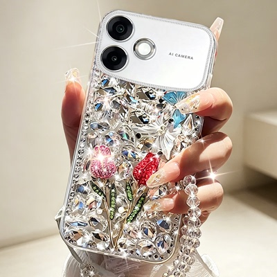 超好看满钻玫瑰适用OPPOA6spro手机壳全包9SPRO新品6镶钻A6软壳A6i保护套7Ultra小众A6s防摔A3iplus高端3网红