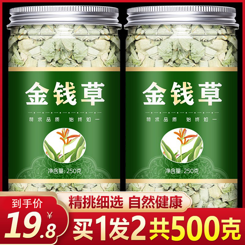 广西野生新鲜大叶金钱草干化石肾天然广金钱草泡水排溶石茶 500g