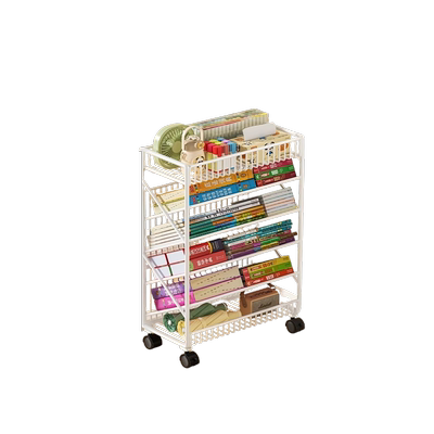 密林可移动桌边收纳架小书架