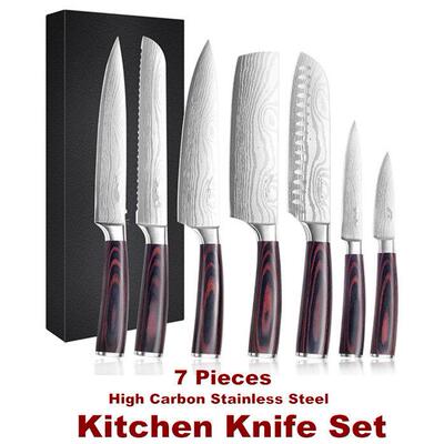 Chef Knife Set Kitchen Knife Cooking High Carbon Cutting