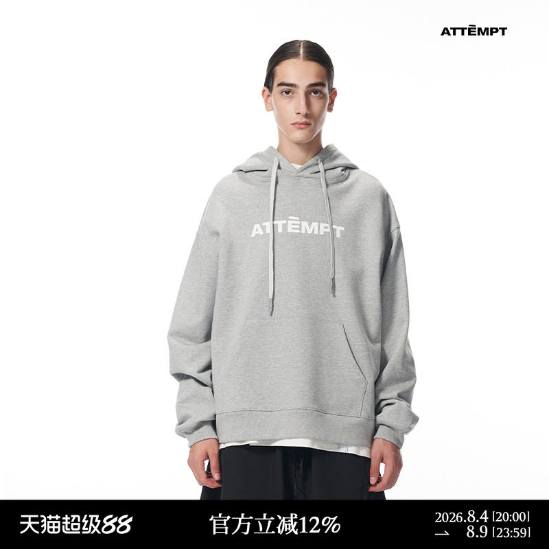 ATTEMPT定番产品 基础Logo圆领卫衣/连帽卫衣/休闲卫裤