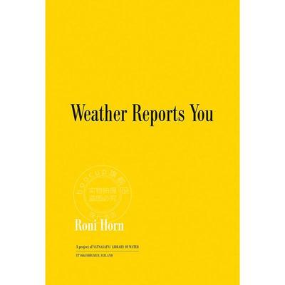 预售 罗尼·霍恩：天气预报 艺术画册 英文原版 Roni Horn: Weather Reports You