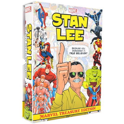 斯坦·李:漫威经典漫画作品精选合集 官方豪华纪念版 英文原版 Stan Lee:Marvel Treasury Edition Slipcase 漫威之父创作精装画册