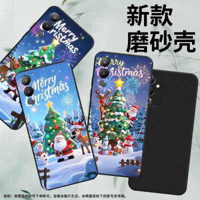 适用传音TecnoPova4手机壳高级感Pova4Pro全包边欢乐圣诞磨砂壳TecnoPova5商务时尚Pova5Pro中国风保护套