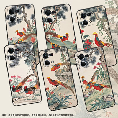 适用OPPOF1Plus手机壳F9超薄F3Plus防摔CPH1823鸡冠花盛开0pp0F11Pro/F17Pro保护套CHP2219硅胶F21Pro软壳