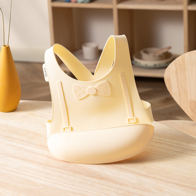 skuld时蔻宝宝围兜防水硅胶儿童吃饭围嘴婴儿超软女辅食饭兜儿