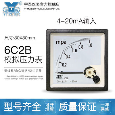 6C2B4-20mA输入模拟压力表