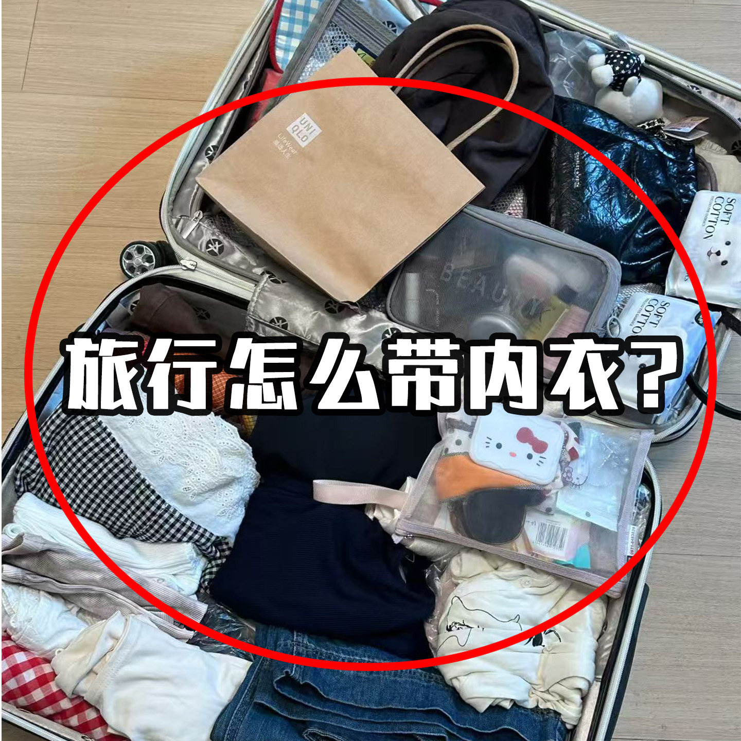 外出旅游用品行李箱内裤袜子收纳包差旅必备神器便携式分装化妆包