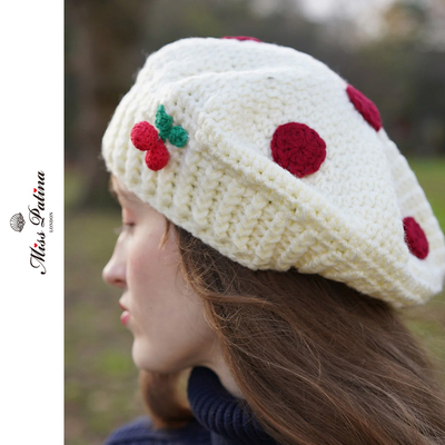 MP手工编织草莓蛋糕/蘑菇毛线帽