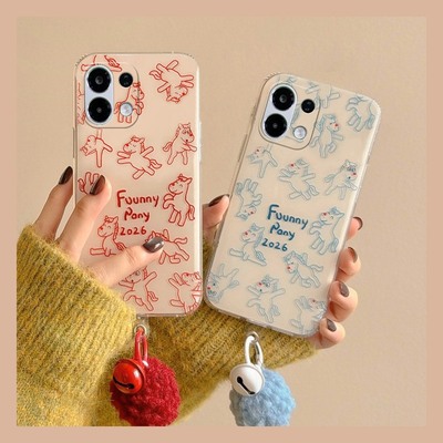 手机壳硅胶新年2026马年可爱卡通
