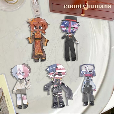 ch五常#countryhumans国拟瓷霓虹胸针笔袋书包挂件学生徽章礼物