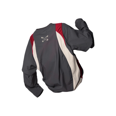 网眼拼接尼龙撞色户外运动长袖