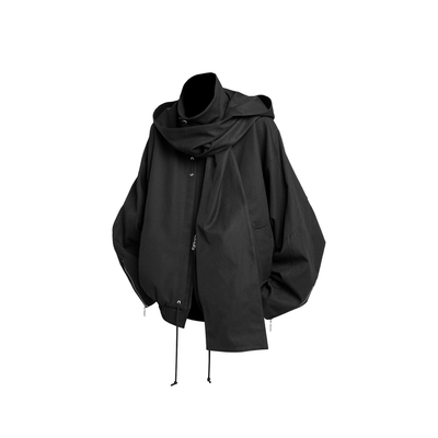 可拆卸大兜帽改良哈灵顿夹克