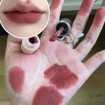 Owenjames小粉锻唇釉06嫩粉色口红低饱和唇泥黄皮显白微醺玫瑰色