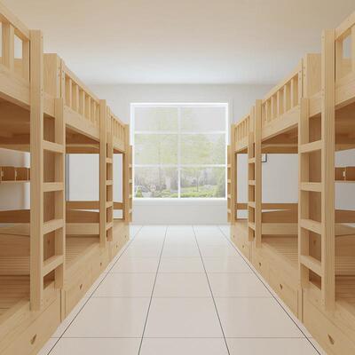 上经学生宿舍床松木床济铺型出租房55564子母床现代简约高低下双