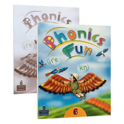 longman Phonics Fun 6 级别套装 香港朗文少儿英语自然拼读 学生用书 主课本 练习册 外国语学校自然拼读英语发音教材phonics课本