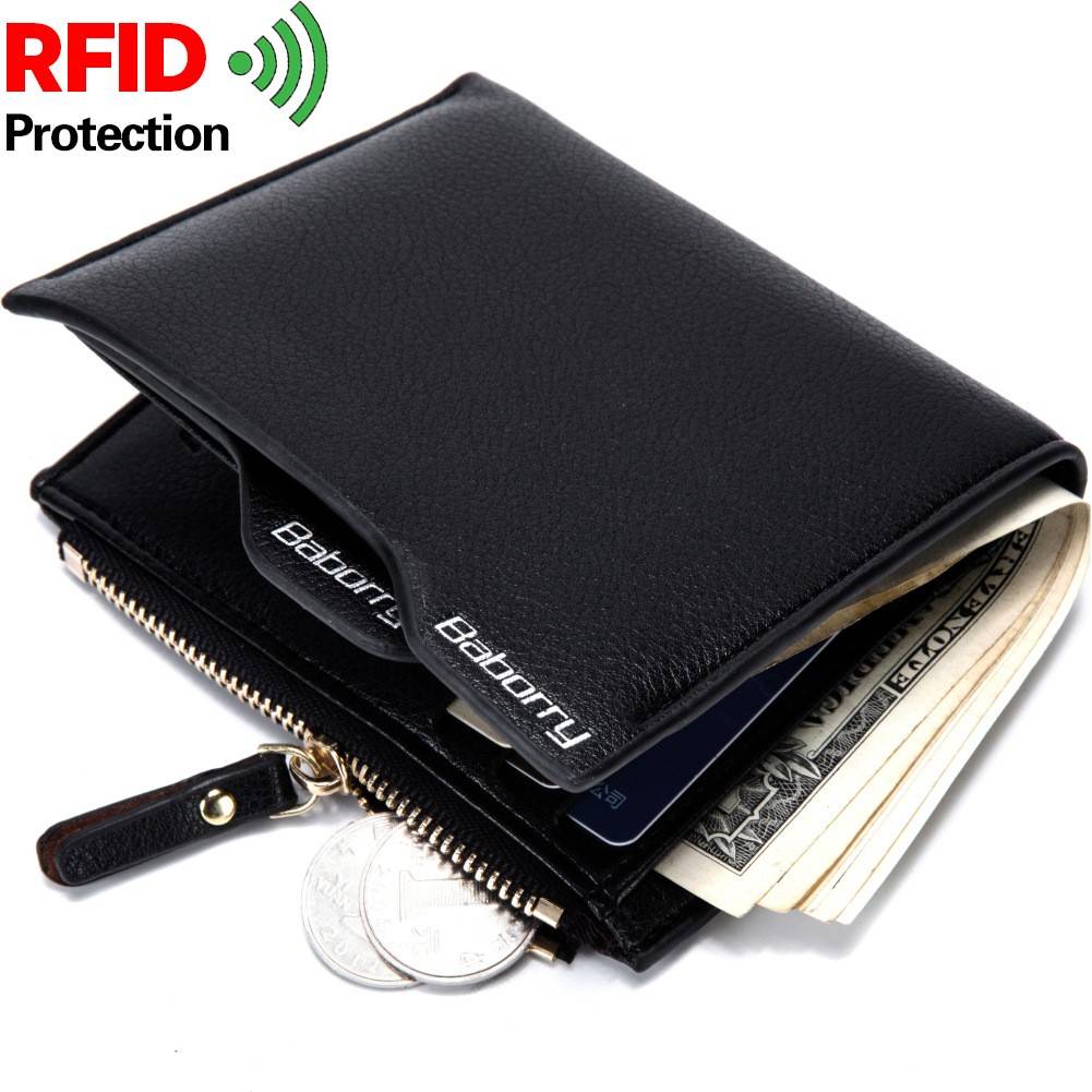 防磁 防射频识别 RFID 士新款钱包卡包 短款钱包