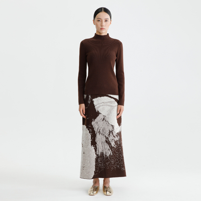 DYBULAFUN/戴布拉芬新款冬季女士休闲羊毛高领时尚大气显瘦针织衫