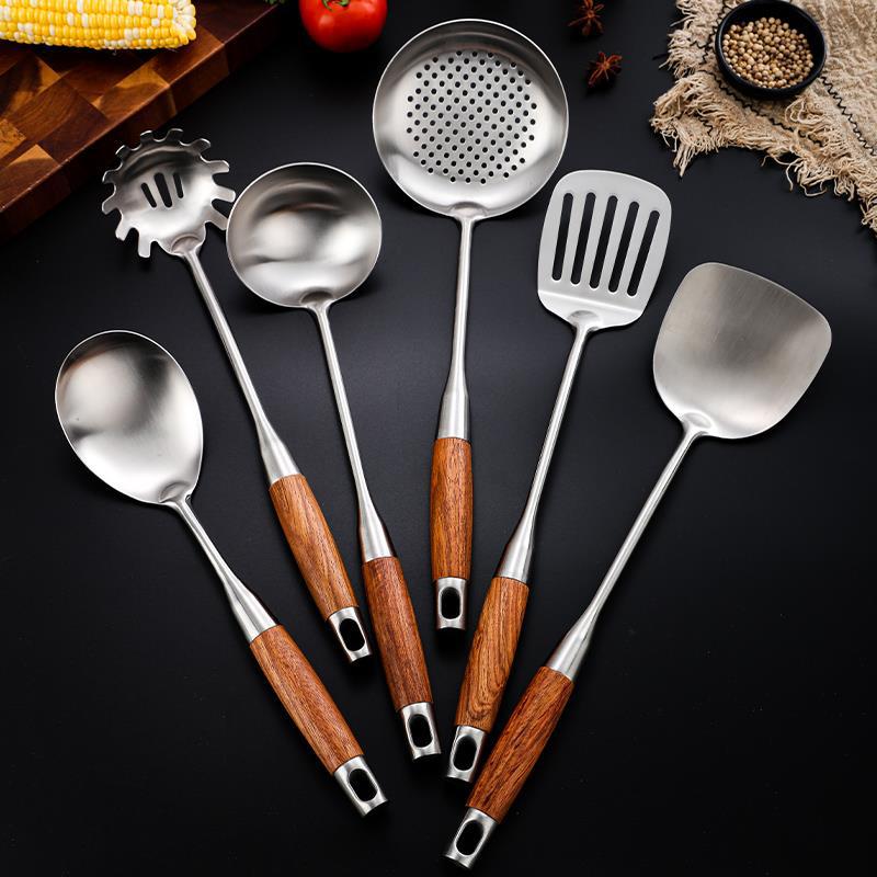 304不锈钢锅铲勺厨具锅铲漏勺煎铲全套厨房用品厨具套装烹饪工具
