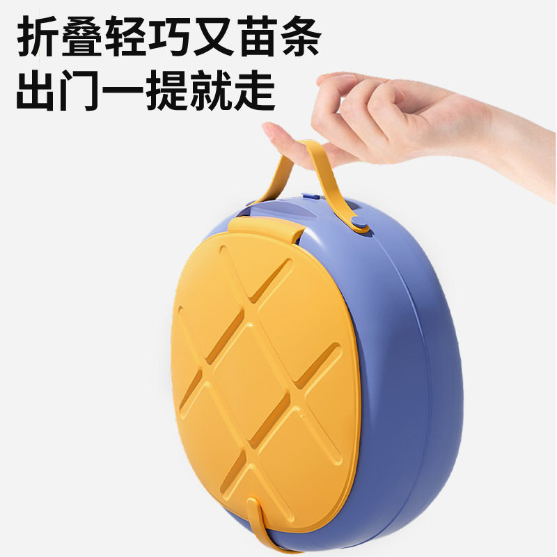 新款卡通儿童车载折叠坐便器户外露营应急加大款马桶外出