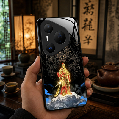 【华为 Pura90 Pro Max专用】A11685关云长奢华冰透玻璃手机壳，券后价只要38元