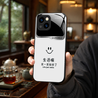 【iPhone 15 Plus专用】A10012奢华冰透玻璃手机壳，券后价只要38元