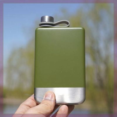 部兵工厂随身携带便携304不锈钢酒壶迷你加厚酒具个性水壶长方