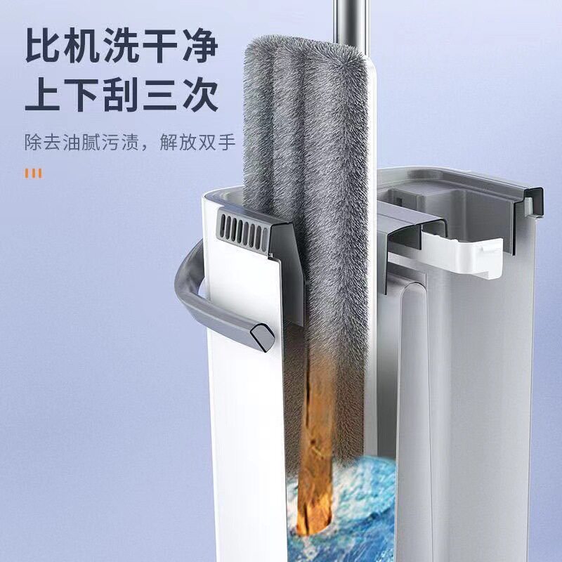加厚拖把新款刮刮乐懒人家用大拖布免手洗一拖净平板拖地