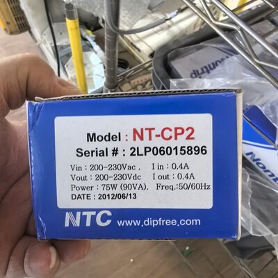 议价NT-CP2电源模块，2012年产，200-230VAC输入可维修