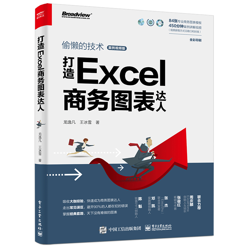【官方正版】打造Excel商务图表达人(案例视频版全彩印刷)图表模板 数据分析 动态图表 商务智能仪表盘 Dashboard 电子社