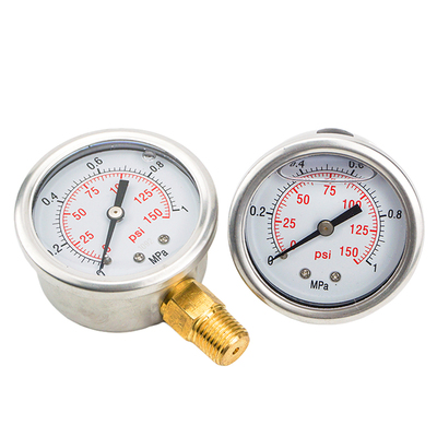 耐震压力表YN40YN50轴向YN40ZYN50Z水压气压表液压油压表防震抗震