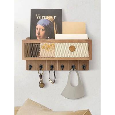 Key Holder Mail Organizer Wall Mount Key and Mail Holder Key