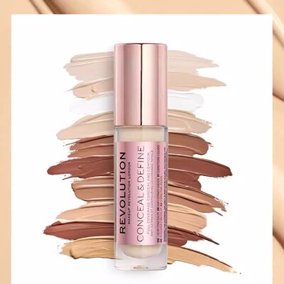 makeuprevolution遮瑕液遮瑕膏遮斑痘印黑眼圈哑光提亮学生持久